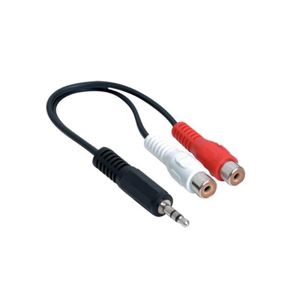 Audio 3.5mm Male to 2 RCA Female adapter | FACTORY DIRECT SALE