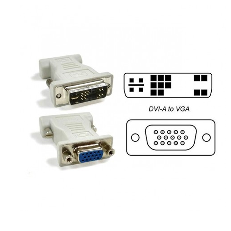 DVI-A Male (12+5) to VGA Female Adaptor | FACTORY DIRECT SALE