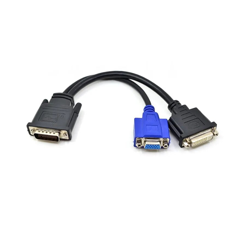 DMS-59 Male to Female DVI + VGA Adaptor | FACTORY DIRECT SALE