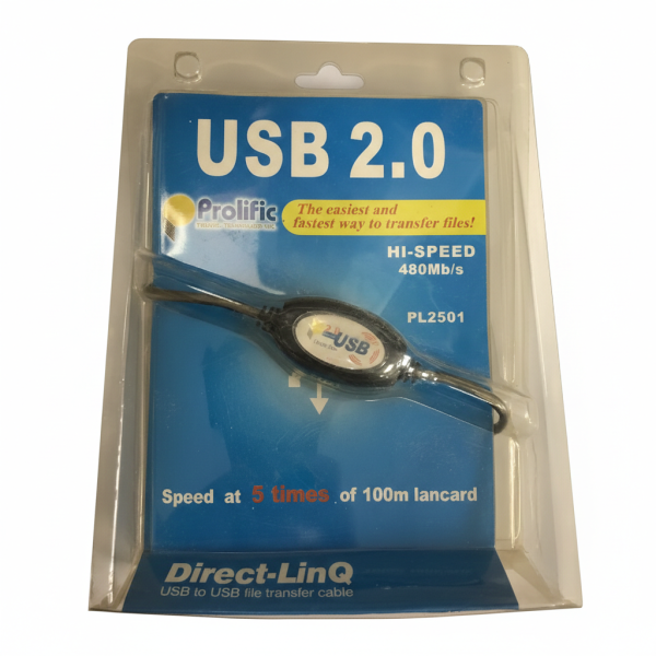 USB to USB file transfer cable,usb 2.0,2 metre | FACTORY DIRECT SALE